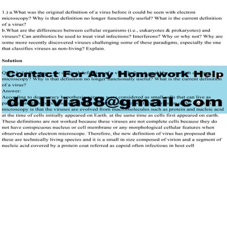1.) a.What was the original definition of a virus before it could be.pdf
