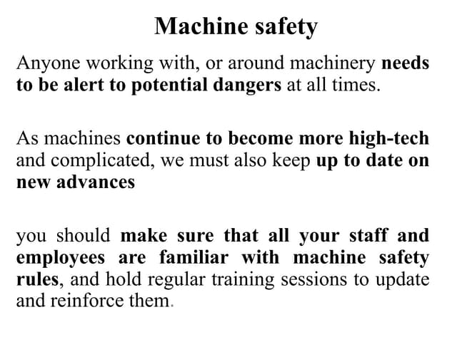 Safety precaution in machine shop | PDF | Auto Safety | Automotive