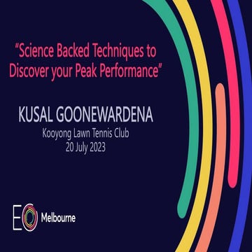 Science Backed Techniques to Discover your Peak Performance | PPT