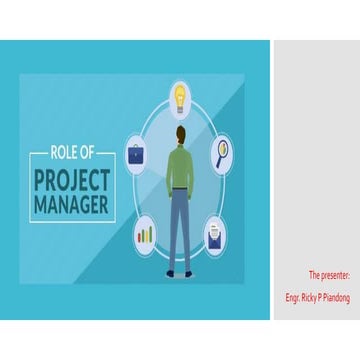 1. THE ROLE OF PROJECT MANAGE | PPTX