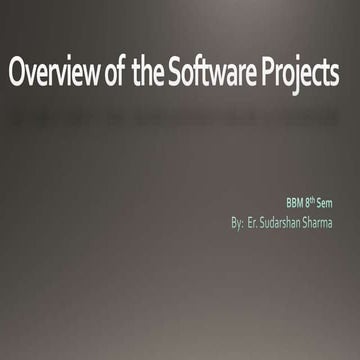 1.1 Overview of the Software Projects.pptx