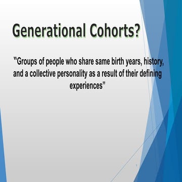 1.Generational Cohorts 1.pptx | Business | Business and Finance