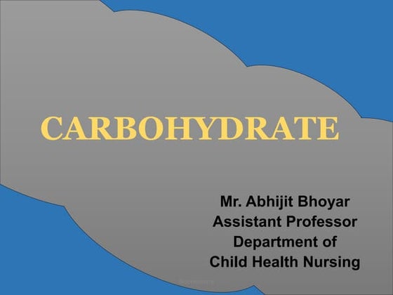 Carbohydrates | PPTX | Chemistry | Science