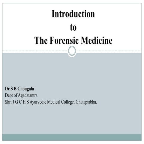 1. Introduction to Forensic medicine and its branches.pptx