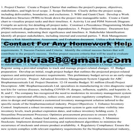 1. Project Charter Create a Project Charter that outlines the pro.pdf