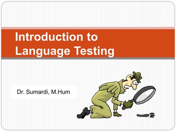 Language testing | PPT