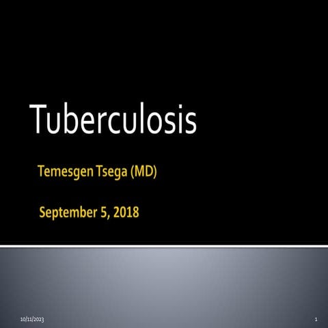 Pathophysiology of Tuberculosis and it's Complications | PPTX