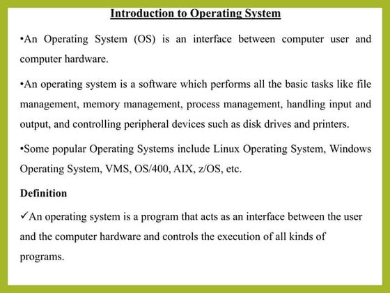 operating system | PPTX