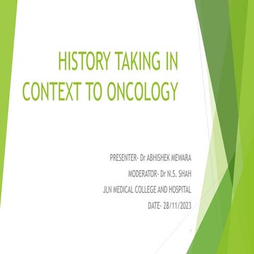 1. History taking in Medical and Radiation Oncology.pptx