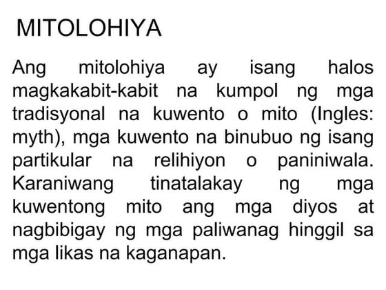MITOLOHIYA MULA SA ICELAND FILIPINO PPT. | PPTX