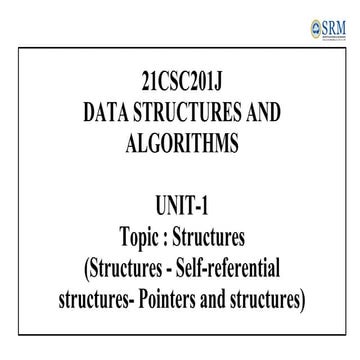 Data Structure And Algorithm Self Referential Ppt 