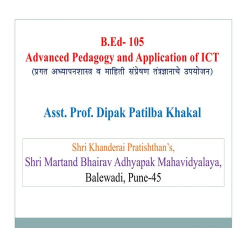 1 4 Use Of Various Pedagogy D Engagement Student In Teaching Learning