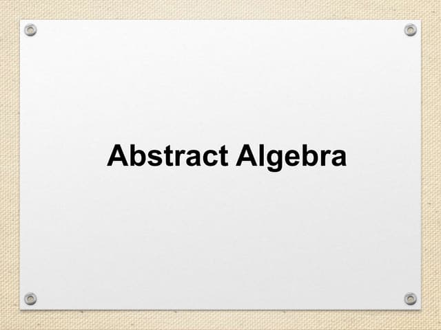 Exploring Group Theory in Discrete Mathematics | PPT Exploring Group Theory in Discrete Mathematics | PPT