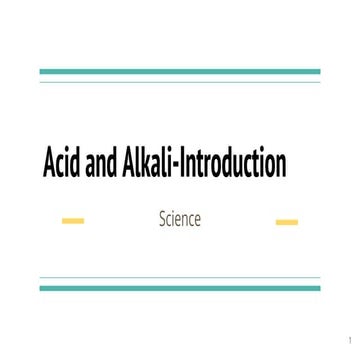 Acid and alkali | PPTX