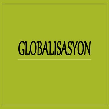 iba't ibang perspektibo at pananaw ng globalisasyon | PPTX