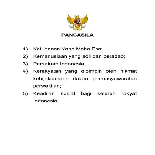 Teks_Pancasila_Indonesia............................ | PDF