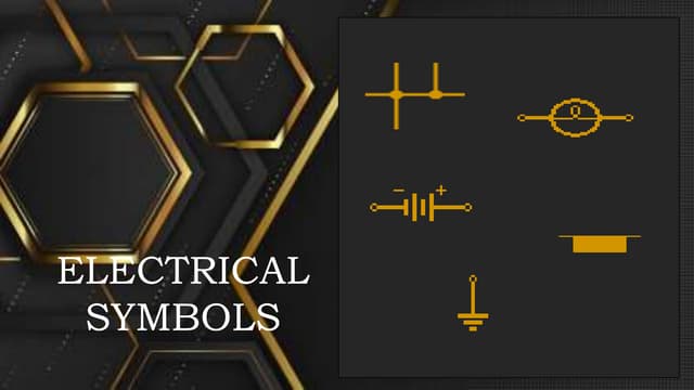 2nd Quarter - L1 - Electrical Symbols.pptx