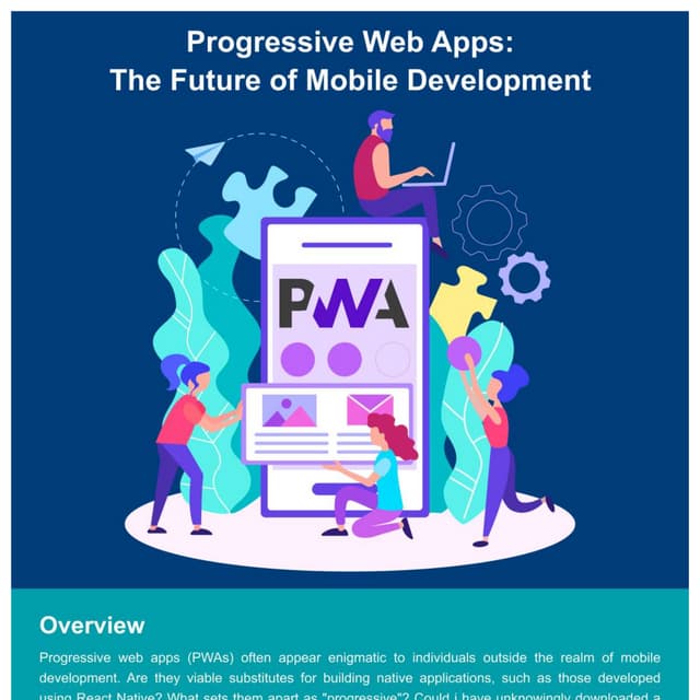 Progressive Web Apps: The Future of Mobile Development | PDF | Web Development | Internet