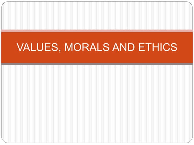 Types of values | PPTX | Religion & Spirituality
