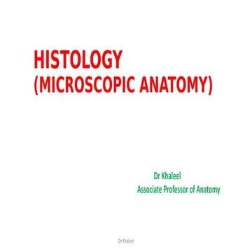 1. Introduction to histology.pdf for ms sgtudent | PDF