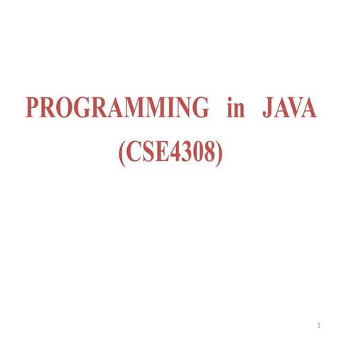 1 Introduction To Java 2022 Mb Ppt Ppt