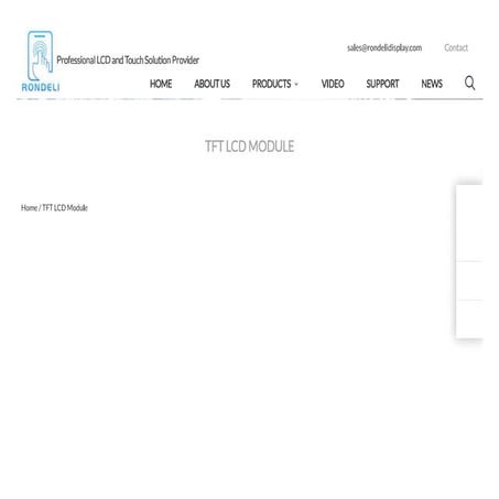 Tft Lcd Module Manufacturer And Supplier Rondeli Display Ppt