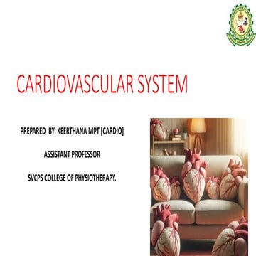 Heart cardiovascular system and its components | PPT