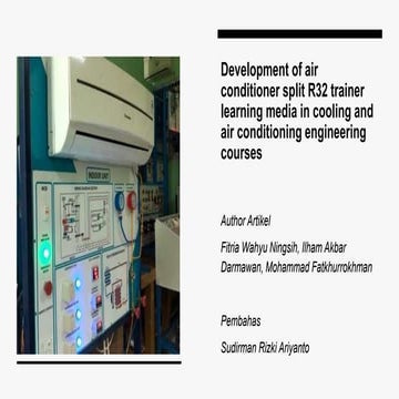 1. Development of air conditioner split R32 trainer learning.pptx