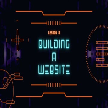 COMPUTER 10 Lesson 8 - Building a Website | PDF
