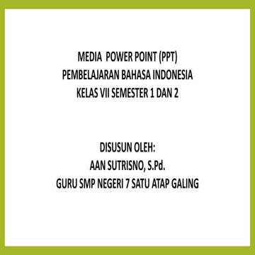 Materi bahasa indonesia kelas 8 tentang teks iklan, poster dan slogan | PPTX