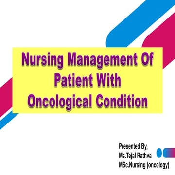 Cancer [medical surgical nursing] basic information | PPTX