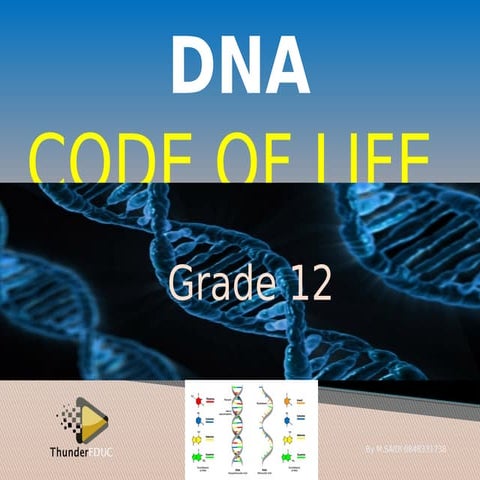 1. DNA CODE OF LIFE. .pdf | Chemistry | Science