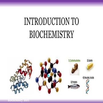 Intro to biochemistry and cell pdf reviewer | PDF