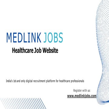 Telemedicine Jobs_MedLink Jobs a healthcare job website | PPT