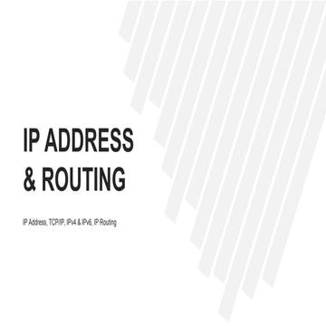 1. Presentation IP Basic & Routing on Network | PPTX
