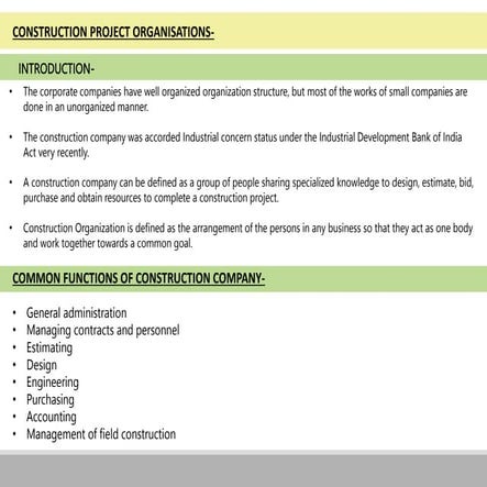 Project managemnt about and broad Aim of Construction management | PPTX