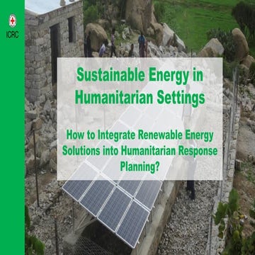 ICRC Sustainable Energy in Human Settings | PPT