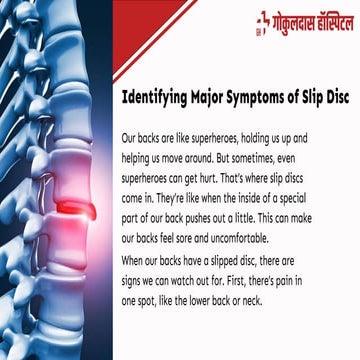 Identifying Major Symptoms of Slip Disc. | PPT