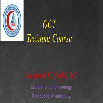 OCT Training Course for clinical practice Part 1 | PPT