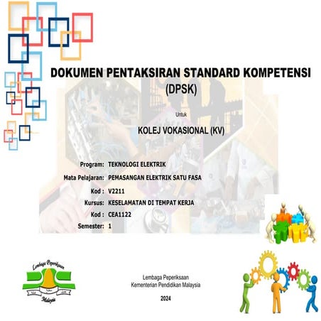 1.DPSK_CEA1122 untuk keselamatan dan kesihatan | PDF