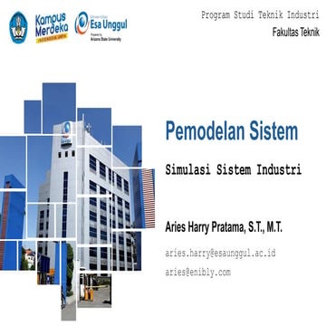 PEMODELAN SISTEM (Update 2024) - Simulasi Sistem Industri | PPTX