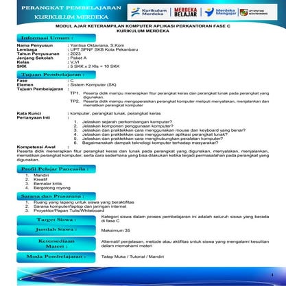 1. MODUL AJAR KELAS 5-6 (FASE C) elemen SK aplikasi perkantoran.docx