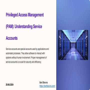 What is a Service Account | Understanding Service Account | PPTX