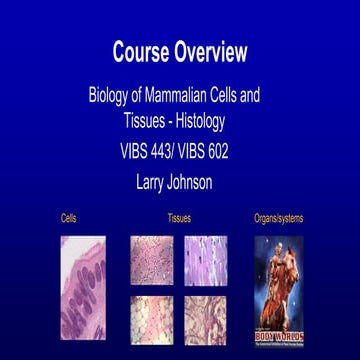 1. Course Overview of histology and direction ppt | PPT