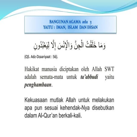PENGERTIAN IMAN YAITU MEYAKINI DIDALAM HATI DAN DIUCAPKAN DENGAN LISAN ...