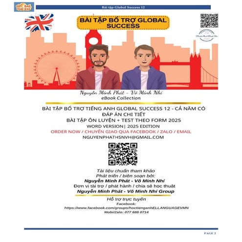 BÀI TẬP BỔ TRỢ TIẾNG ANH GLOBAL SUCCESS 12 - CẢ NĂM CÓ ĐÁP ÁN CHI TIẾT ...