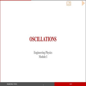 1. Oscillation engineering physics .ppsx