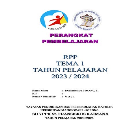 1. Cover RPP Tema 1 Kelas 4. A 2023 K13.docx