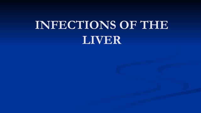 1 Liver Infections Abscess General Surgery25415pptx