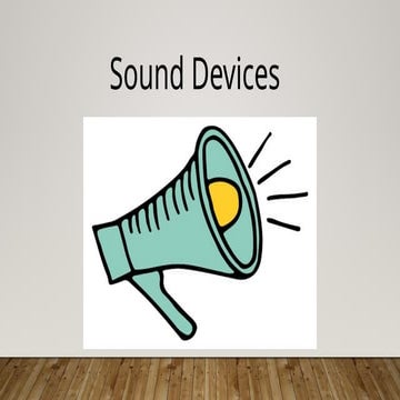 Sound Devices in Literature (Figures of Sounds) | PPTX